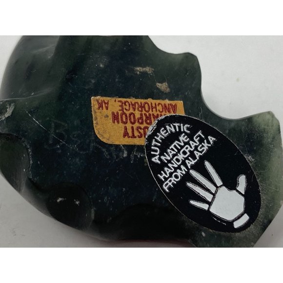 Accents | Vintage Handcrafted Black Soap Stone Carved Walrus Native ...